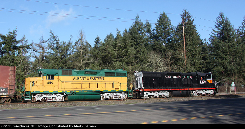 LLW 5399 and AERC 2501 Going Down the Sweet Home Branch